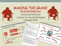 Formal and Informal Letters for the GCSE English Language Exam ...
