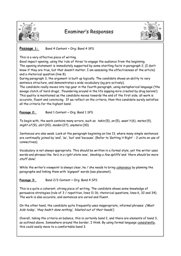 Effective Argument and Persuasion for the GCSE English Writing Exam ...