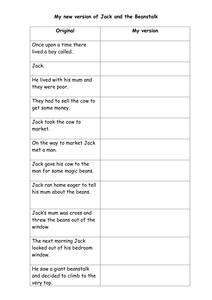 Jack and the Beanstalk Resource Pack by bestprimaryteachingresources ...