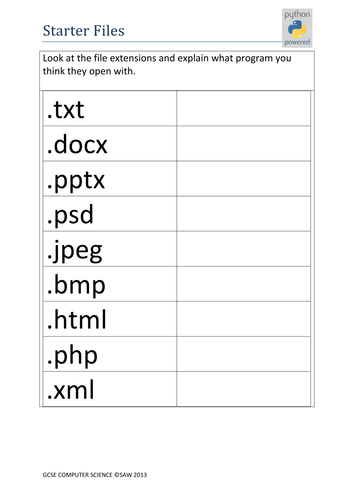 A453 - Python Reading Writing Sorting Files | Teaching Resources
