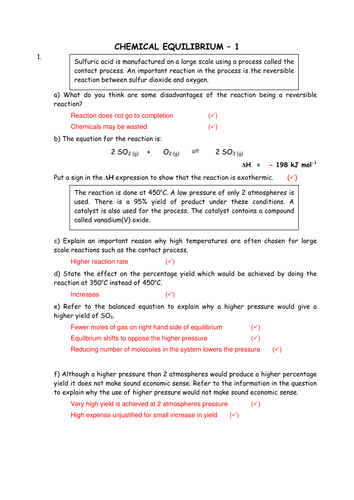 Chemistry: Reversible Reactions | Teaching Resources