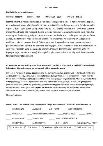 holidays in French | Teaching Resources