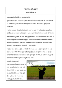 Writing Reports and Articles in the GCSE English Language Exam. by ...