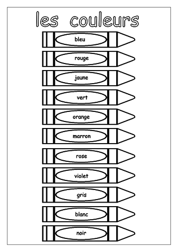 FRENCH - Les Couleurs - Activity Booklet KS1 - Worksheets | Teaching ...