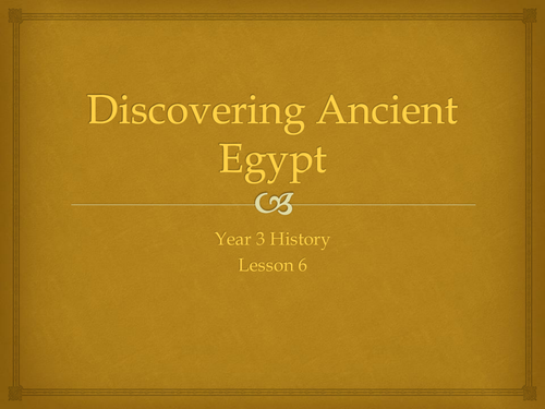 Y3 History and Geography Ancient Egypt | Teaching Resources