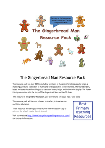 The Gingerbread Man Resource Pack by bestprimaryteachingresources - UK ...