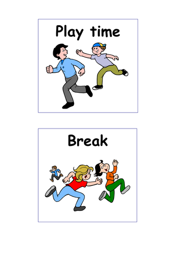 Visual Timetable - 90 cards by bestprimaryteachingresources - UK ...