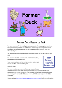 Farmer Duck Resource Pack by bestprimaryteachingresources - UK Teaching ...