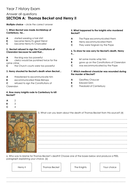 Year 7 Exam | Teaching Resources