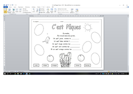 FRENCH - Easter - C'est Pâques - Poem - Worksheets | Teaching Resources