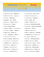 Sentence Starters for Essay Writing | Teaching Resources