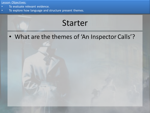 An Inspector Calls - Revision Lessons | Teaching Resources