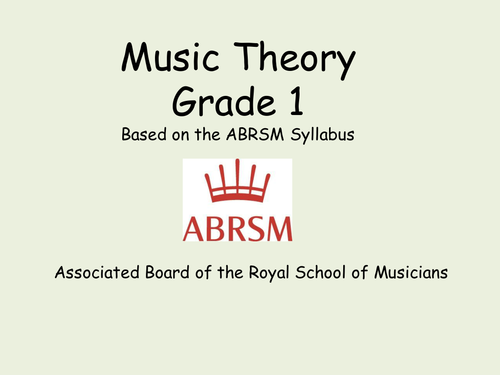Grade 1 music theory | Teaching Resources