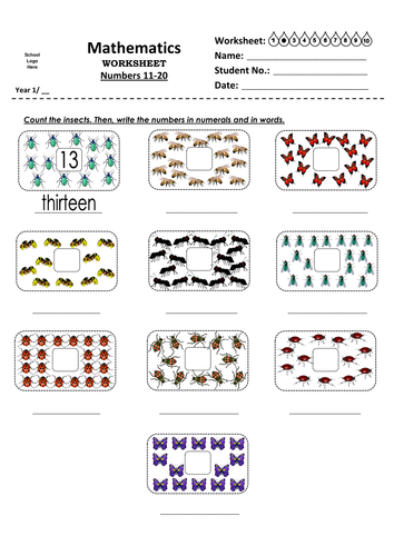 Year 1 - Numbers 0-20 Themed Pack | Teaching Resources