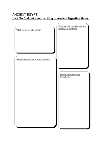 Ancient Egyptian Activity and Presentation. | Teaching Resources