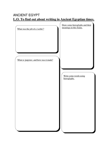 Ancient Egyptian Activity and Presentation. | Teaching Resources