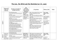 Guided Reading planning - The Lion, The Witch and The Wardrobe ...