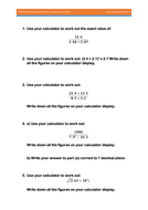 GCSE Practice Exam Questions - Using a Calculator. | Teaching Resources