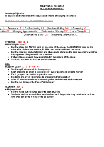 Bullying - PHSE | Teaching Resources