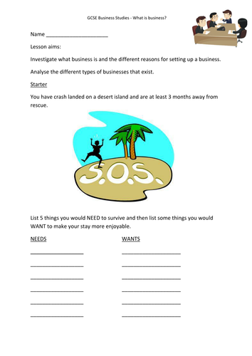 What is Business? | Teaching Resources