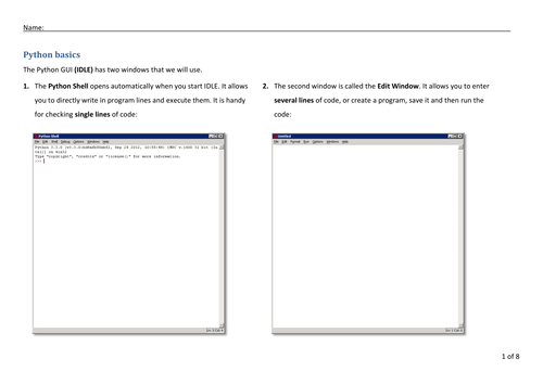 Introduction to programming with Python 3 & Turtle Graphics | Teaching ...