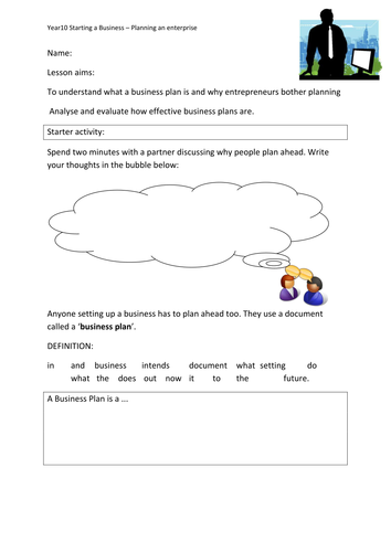 Starting a Business GCSE (Stakeholders / Planning (Business Plans ...