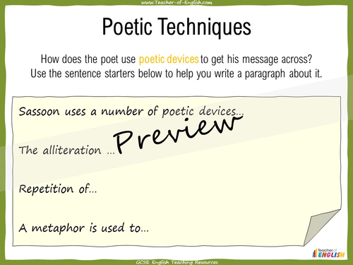 AQA GCSE English Literature Unseen Poetry | Teaching Resources