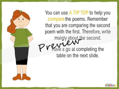 AQA GCSE English Literature Unseen Poetry | Teaching Resources