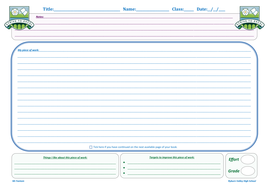 Marking Sheet | Teaching Resources