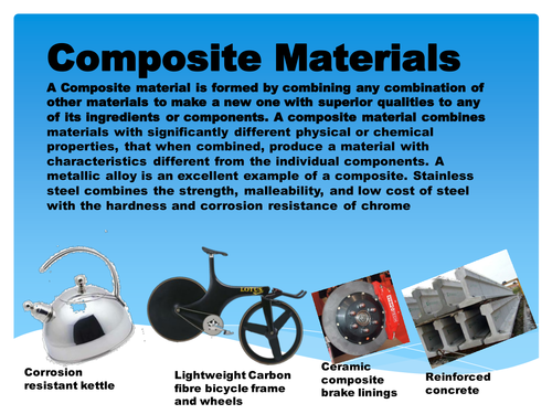 Composites for GCSE Resistant Materials by mikeyscreen64 - Teaching ...