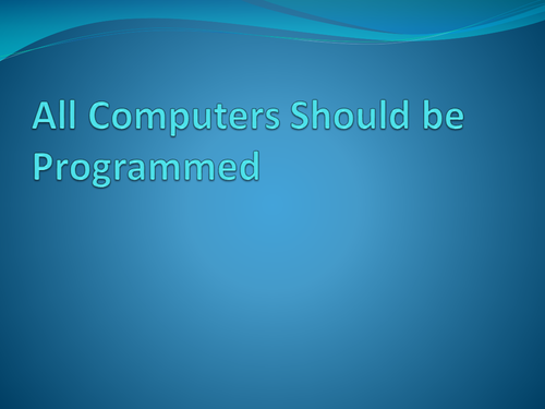 Computing Resources | Teaching Resources