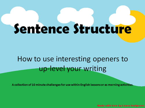 Sentence Structure Powerpoint | Teaching Resources
