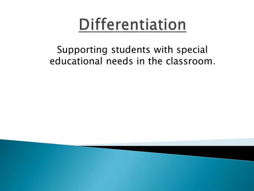 Differentiation - Ideas for supporting SEN pupils in the Geography ...