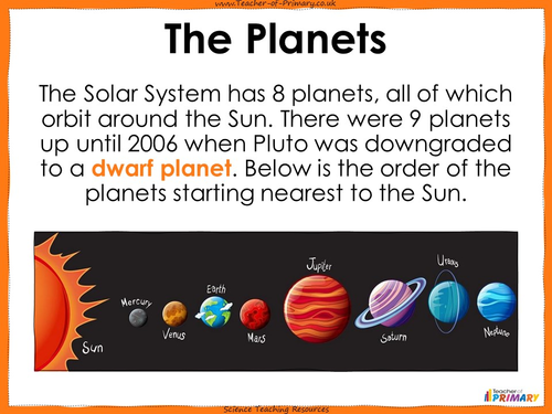 The Solar System - Year 5 | Teaching Resources
