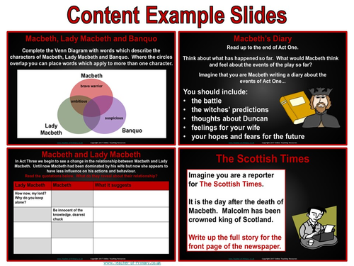 Macbeth - Unit of Work | Teaching Resources