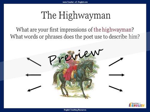 The Highwayman - Unit of Work | Teaching Resources