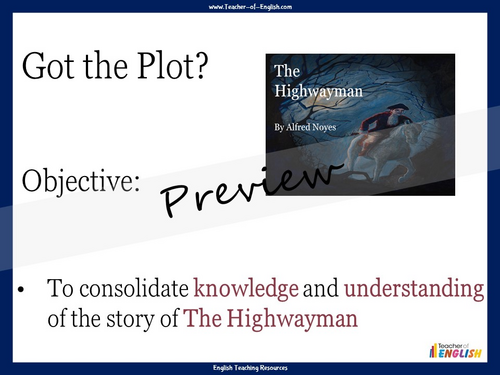 The Highwayman - Unit of Work | Teaching Resources