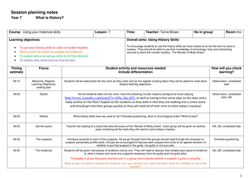 Year 7 Using Your History Skills | Teaching Resources