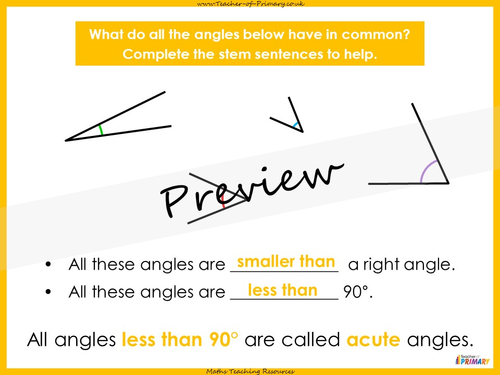Angles - Year 4 | Teaching Resources