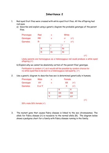 Biology: Inheritance (genetics) | Teaching Resources