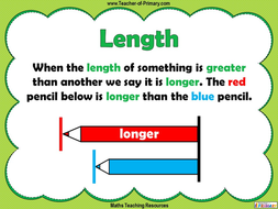 Comparing Lengths and Heights - Year 1 | Teaching Resources