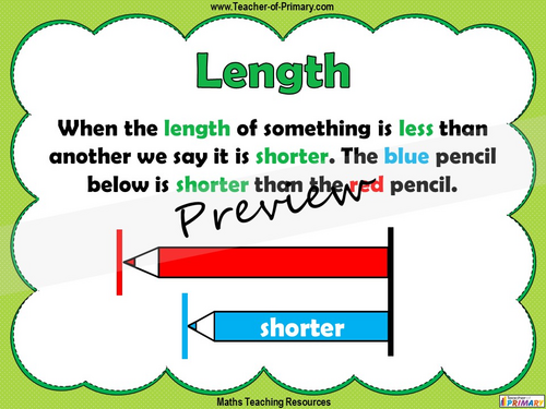 Comparing Lengths and Heights - Year 1 | Teaching Resources