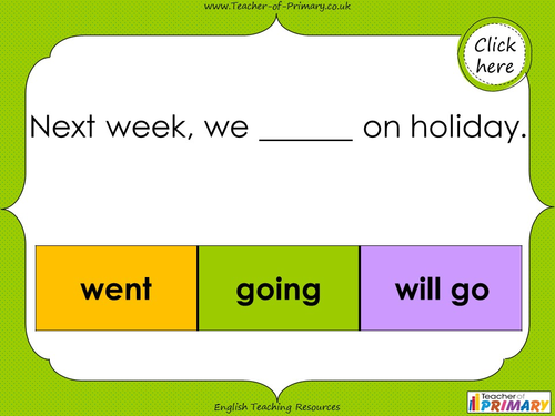 Verb Tenses | Teaching Resources