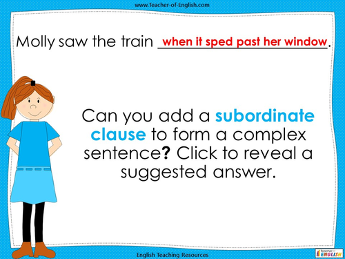Complex Sentences - KS2 and KS3 | Teaching Resources