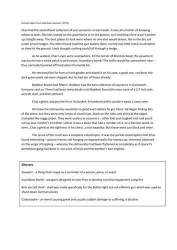Year 9 Machine Gunners Unit | Teaching Resources