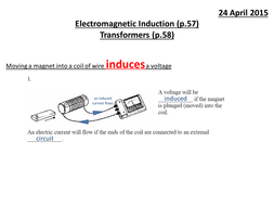 Electromagnetic Induction and AC Generators | Teaching Resources