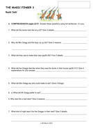 The Magic Finger book club | Teaching Resources
