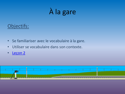 Vocabulaire À la gare | Teaching Resources