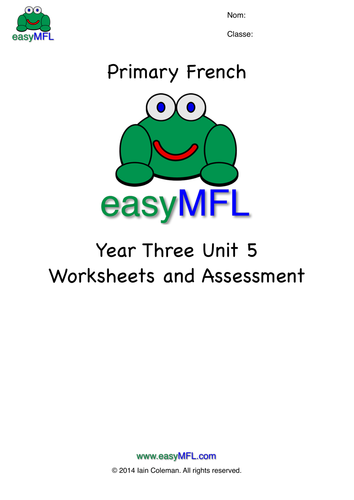 easyMFL Year 3 French Unit 5 "Parts of the body" SOL and Complete ...