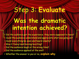 How to write an evaluation in drama | Teaching Resources